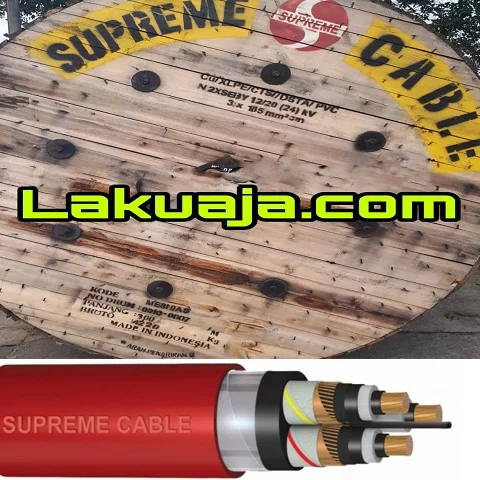 Kabel Listrik SUPREME N2XSEBY 3 x 185mm 24 KV - Lakuaja