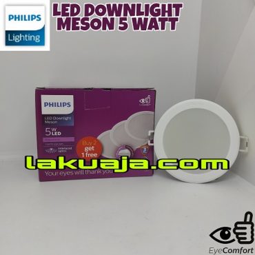 Lampu Downlight LED Philips Meson 5W 65K Pack - Lakuaja