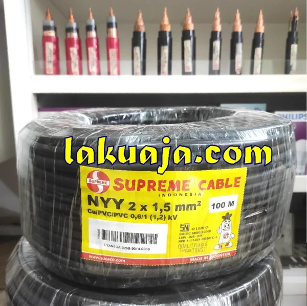 Jual Kabel Listrik SUPREME NYY 2x1,5mm - Lakuaja