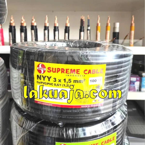 Jual Kabel Listrik SUPREME NYY 3x1,5mm - Lakuaja
